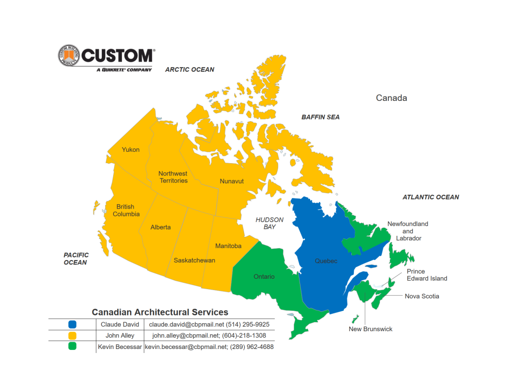 Contact Architectural Services Rep - CUSTOM Building Products