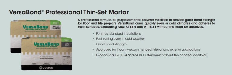 Versabond Family - CUSTOM Building Products