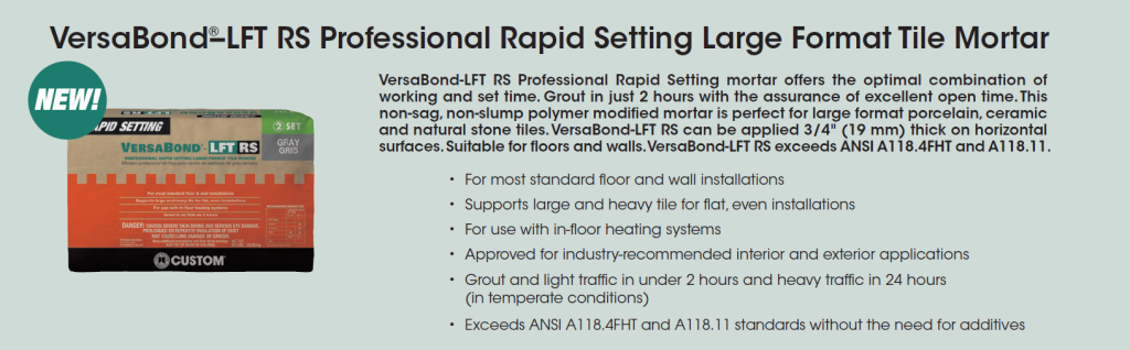 Versabond Family - CUSTOM Building Products